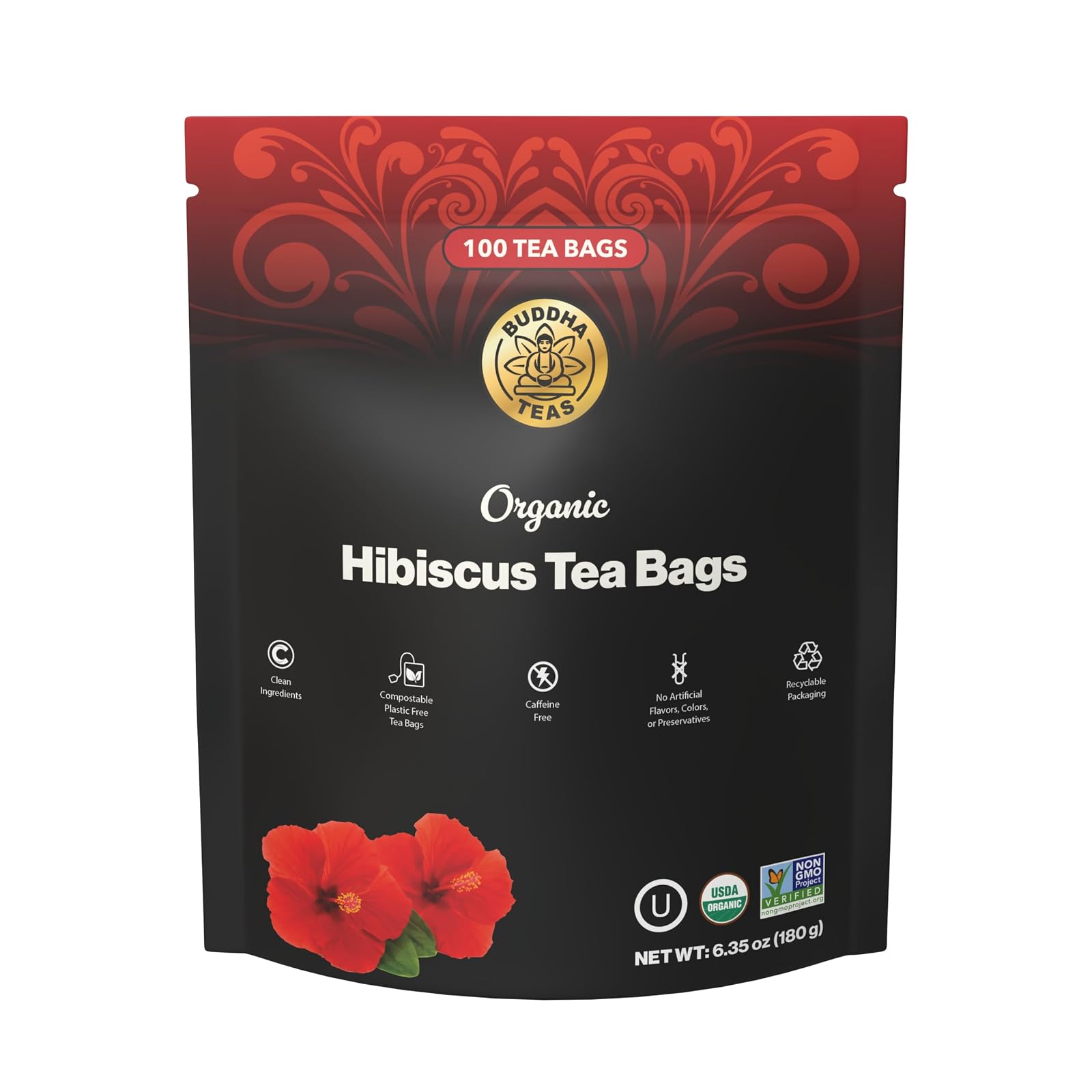 organic hibiscus herbal tea bags