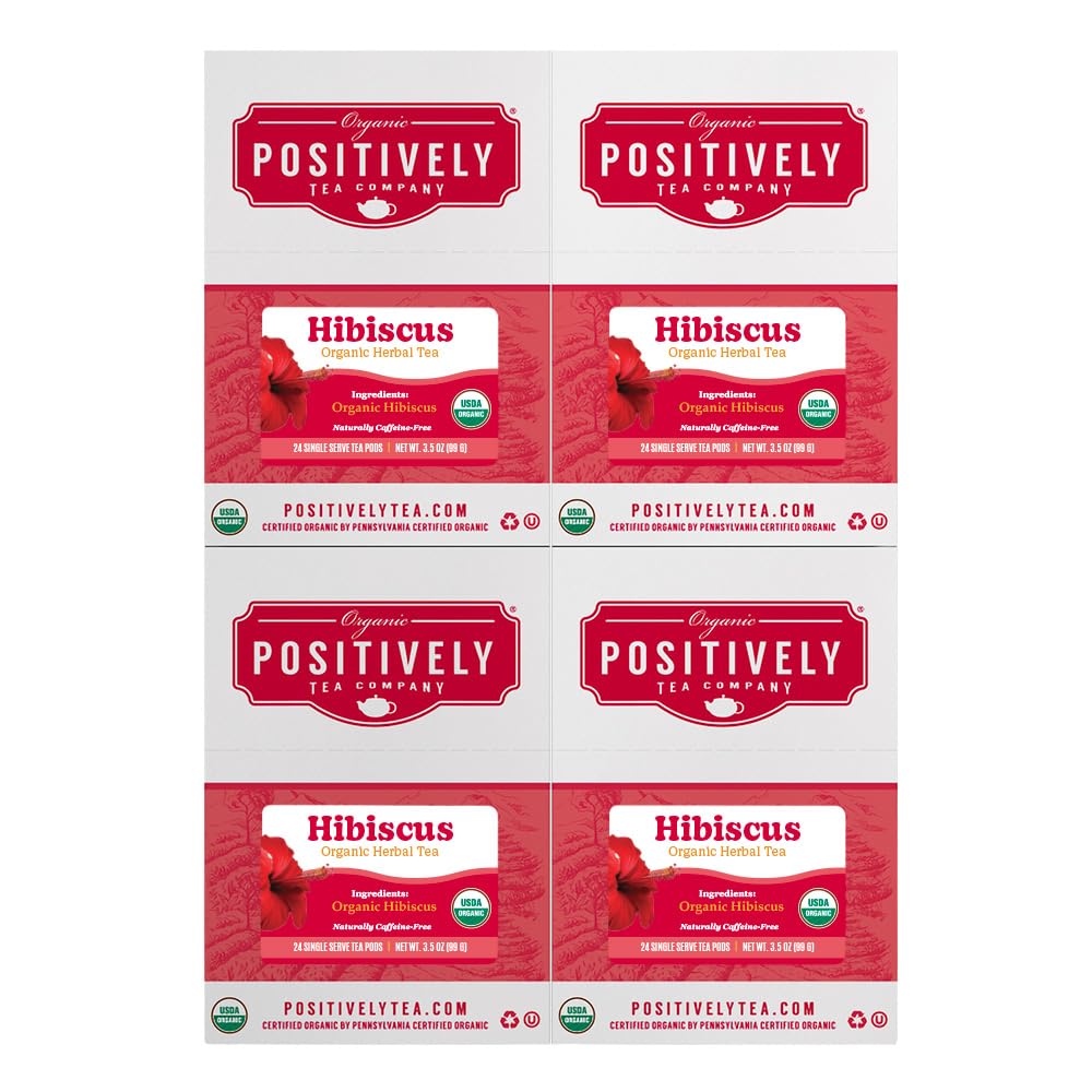 Organic hibiscus herbal tea pods