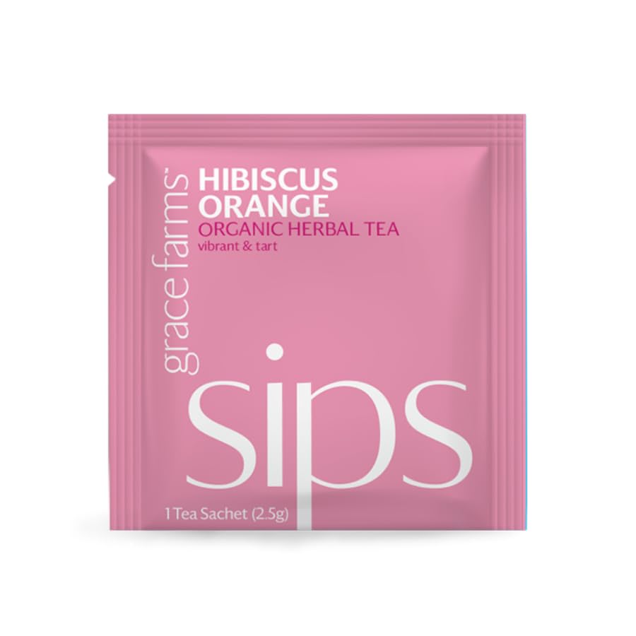 organic hibiscus orange herbal tea