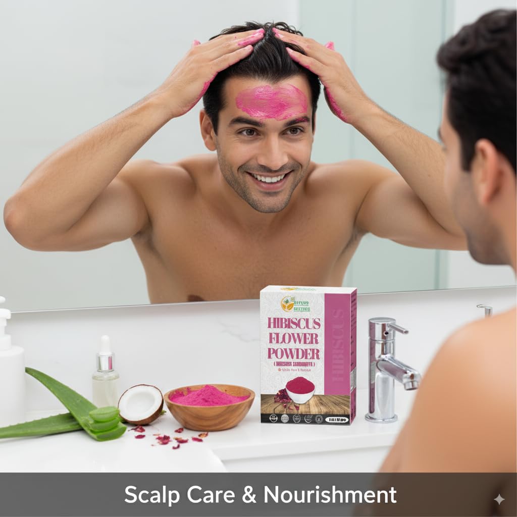 Organic hibiscus powder for wellness