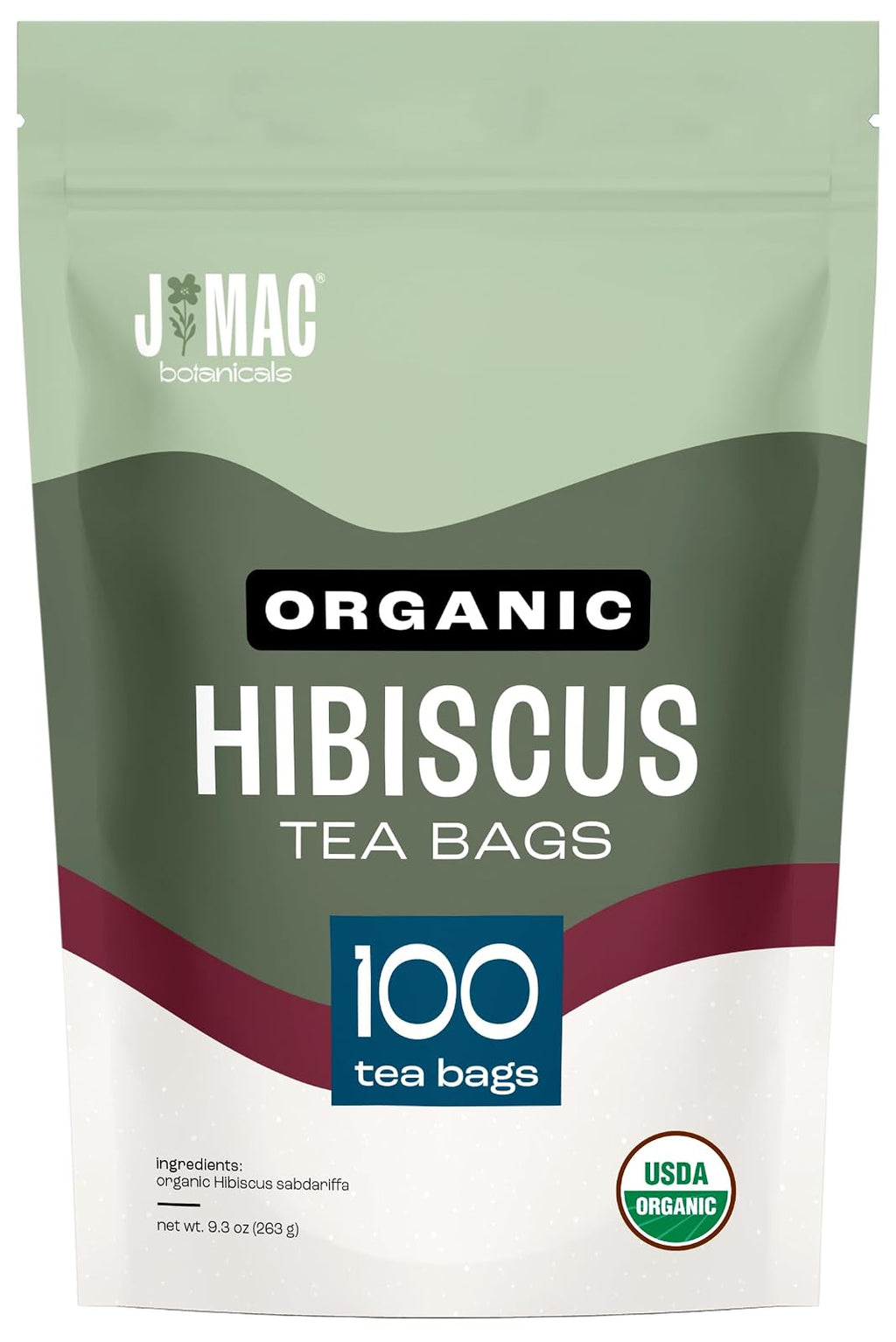 organic hibiscus tea bags 100 count