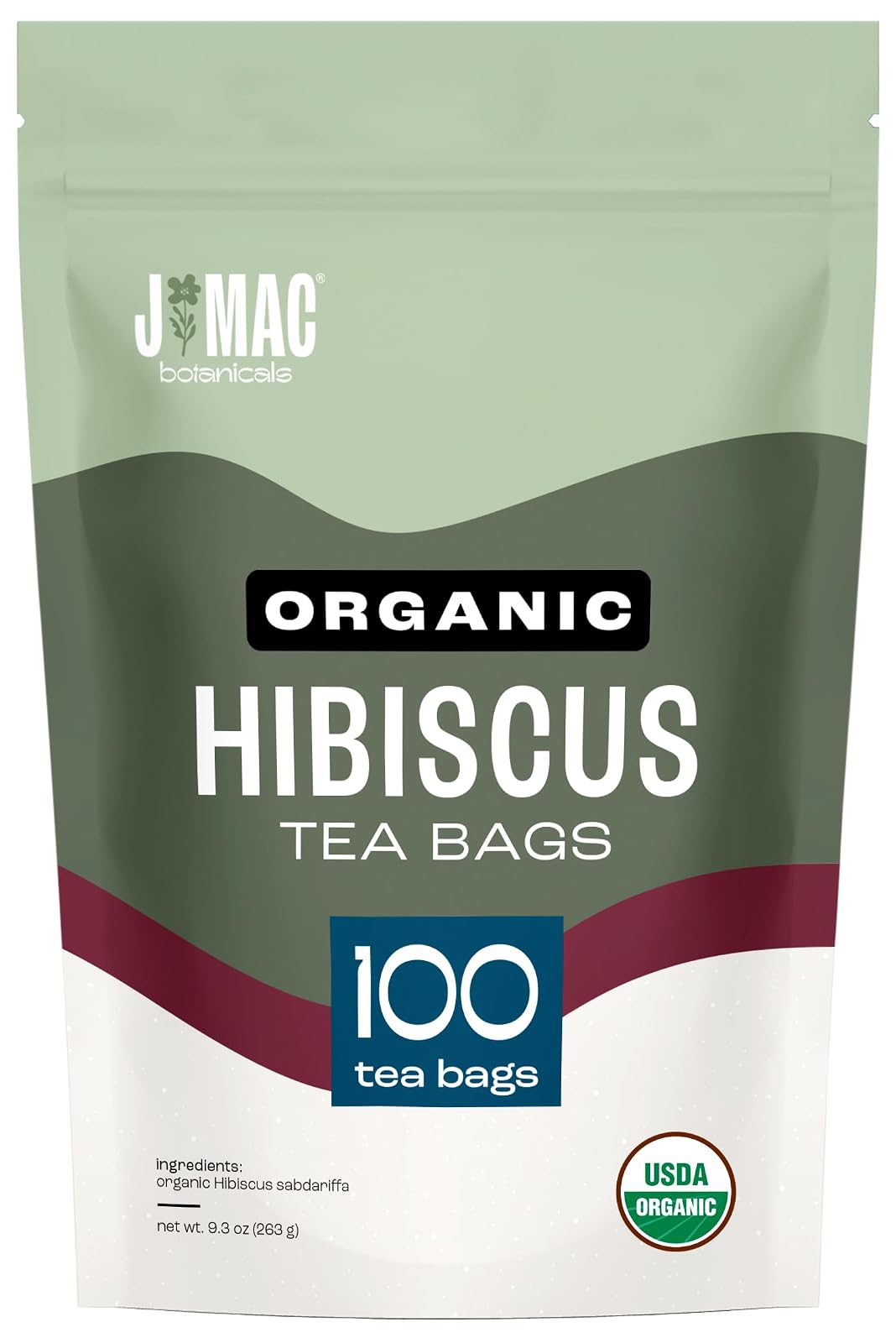 organic hibiscus tea bags 100 count