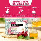 Organic hibiscus tea bags for wellness