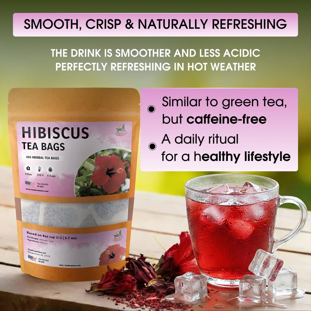Organic hibiscus tea for detox