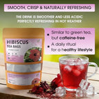 Organic hibiscus tea for health benefits
