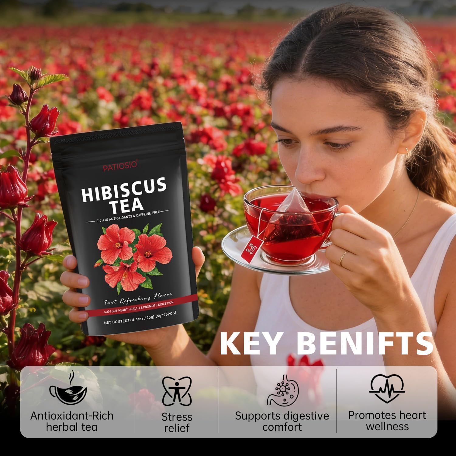 organic hibiscus tea for hydration