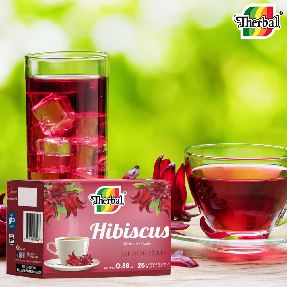 Organic hibiscus tea for wellness