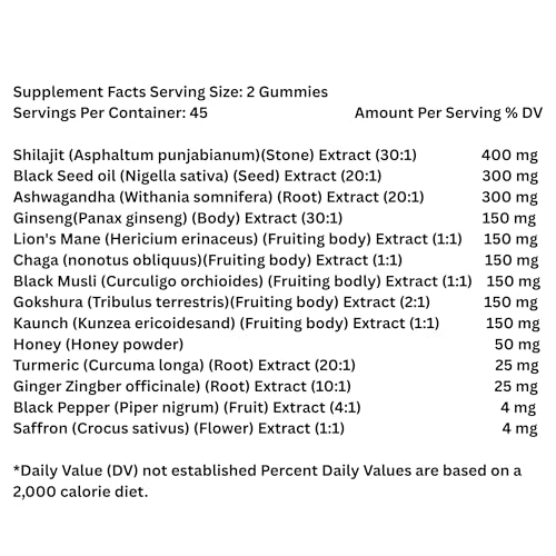 Organic Himalayan gummies for daily wellness