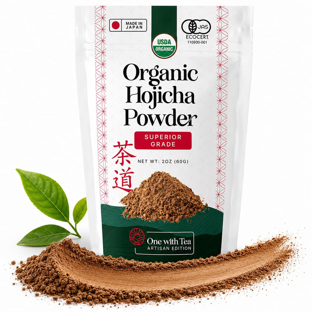 organic hojicha powder for lattes