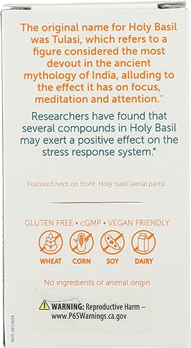organic Holy Basil capsules benefits