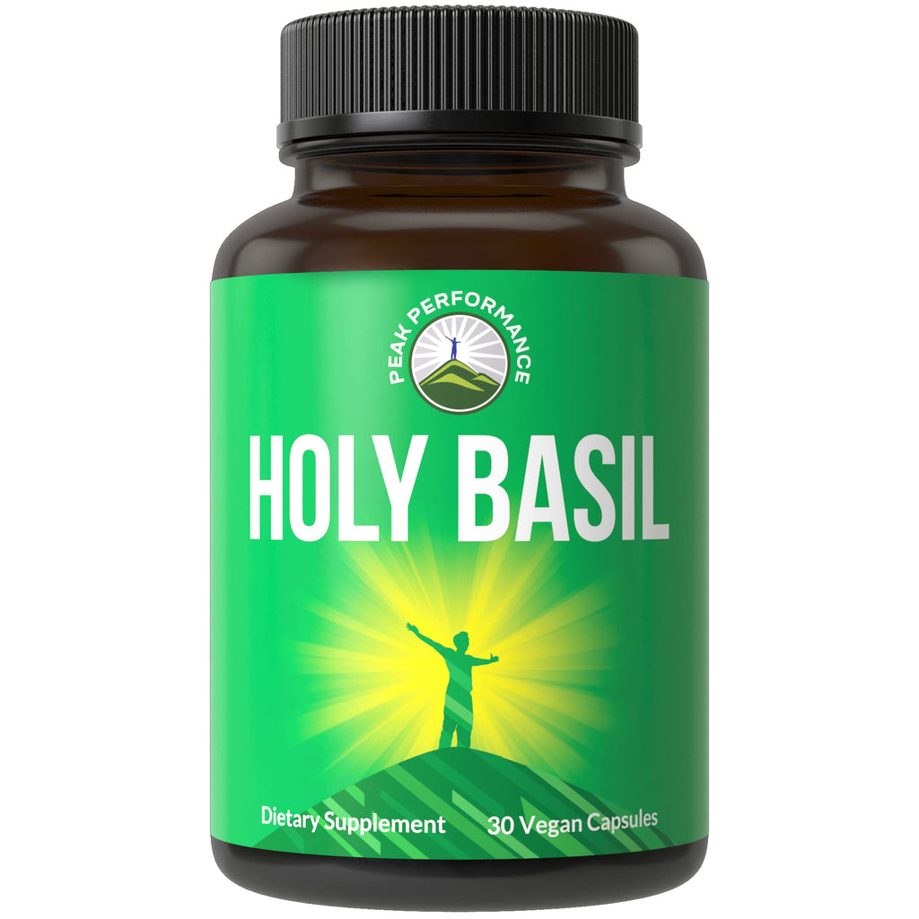 organic holy basil capsules for stress relief