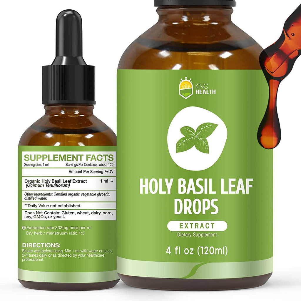 organic holy basil tincture drops