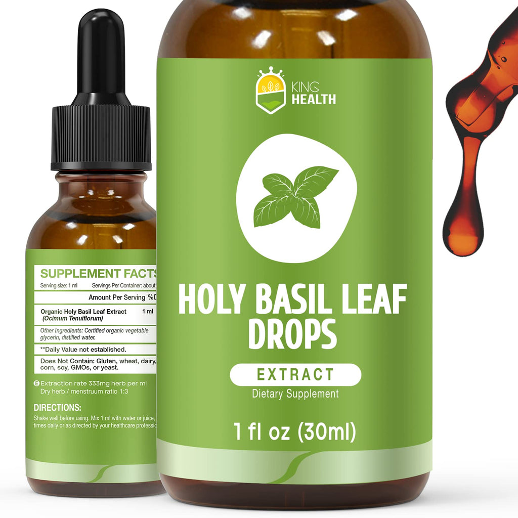 organic holy basil tincture for stress relief