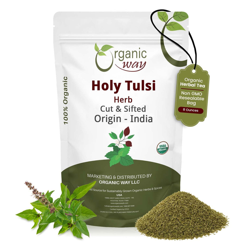 organic holy tulsi basil tea
