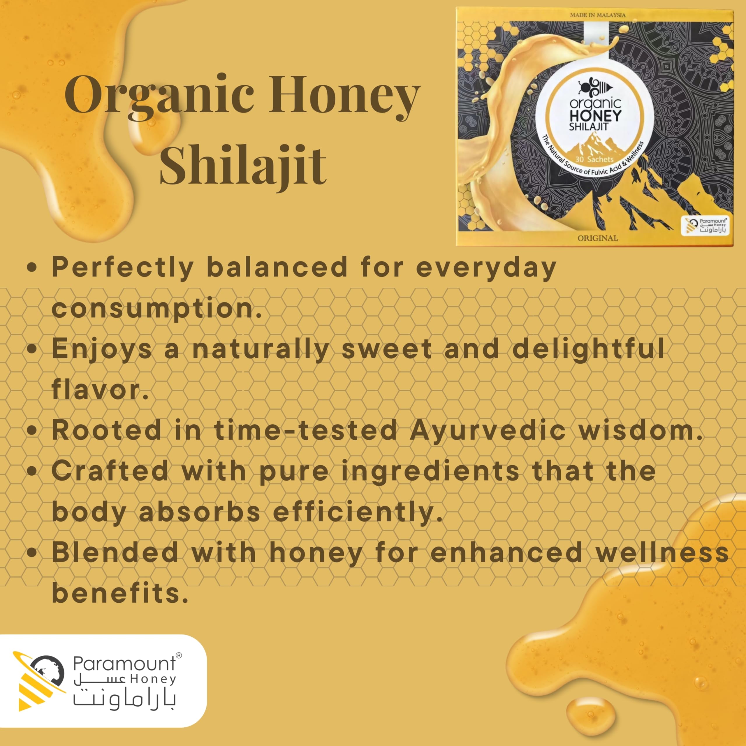 organic honey with bee pollen