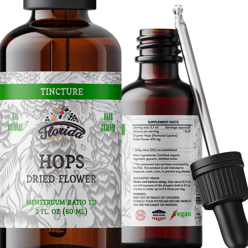 organic hops tincture for wellness