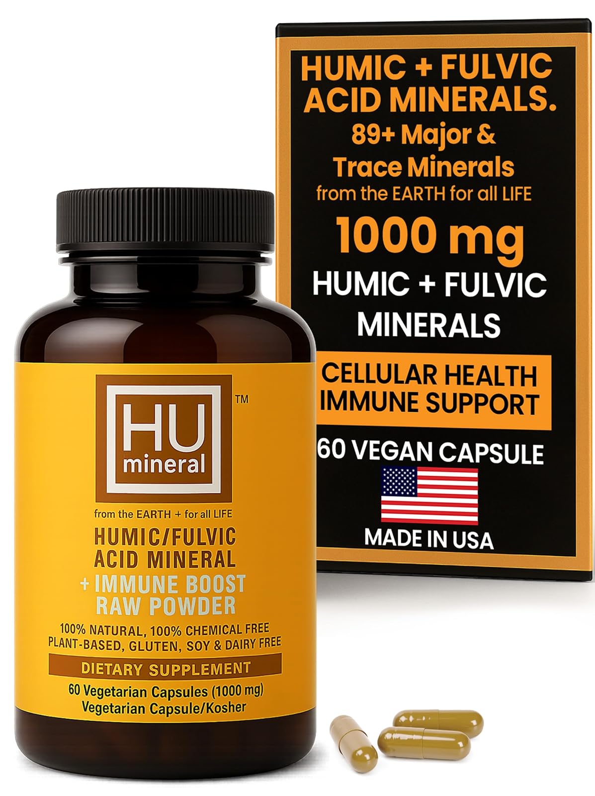 organic humic and fulvic acid capsules