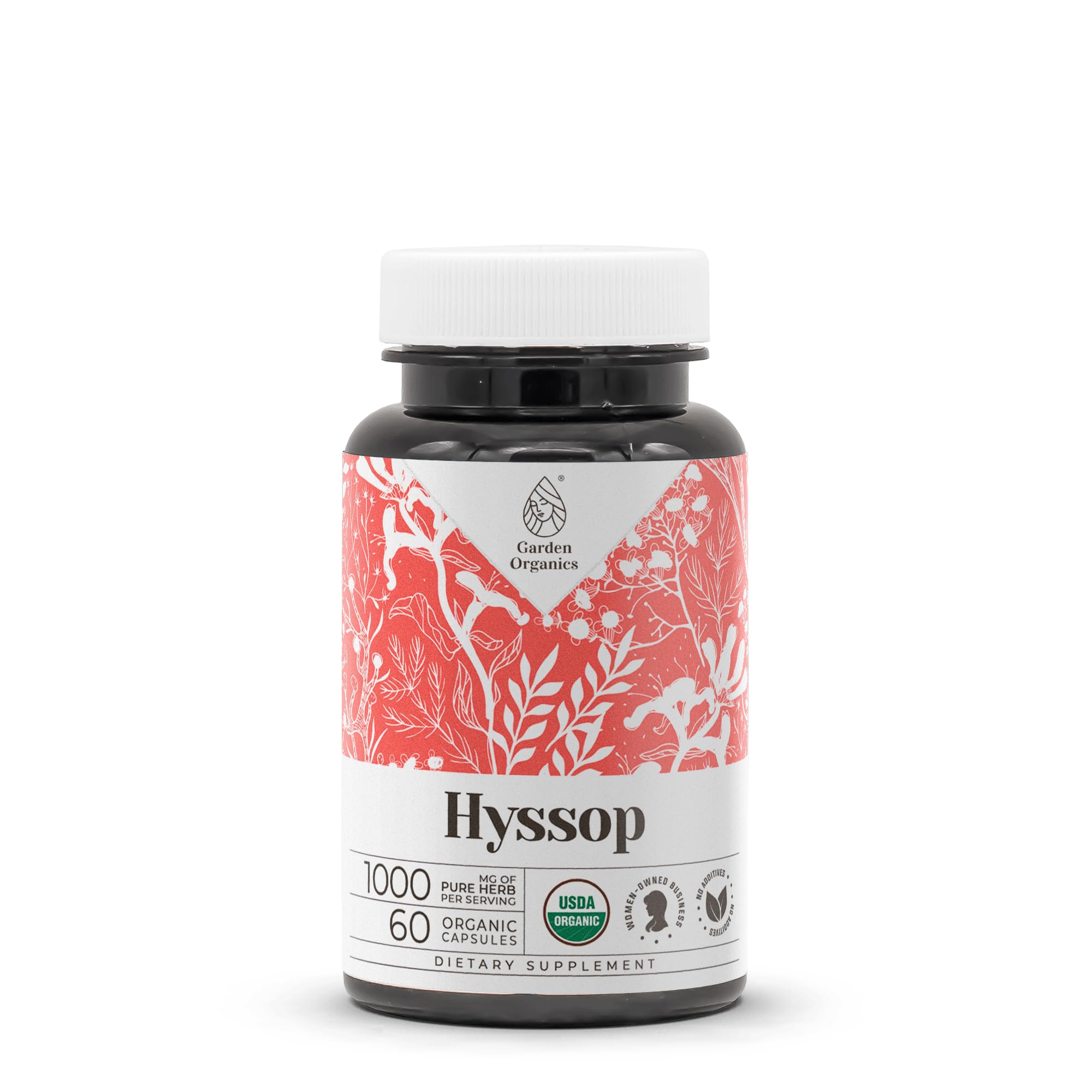organic hyssop herbal supplement capsules