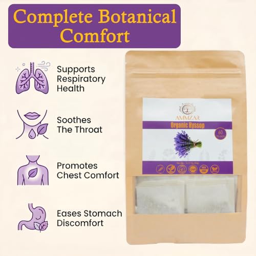 organic hyssop tea 60 count pack