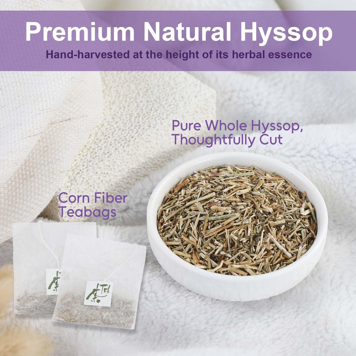 organic hyssop tea bags for wellness