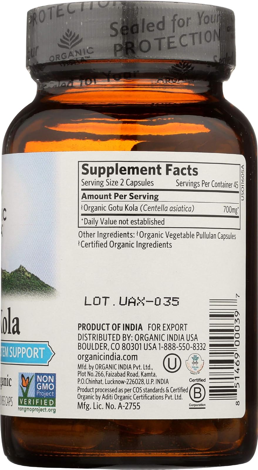 Organic India herbal capsules benefits