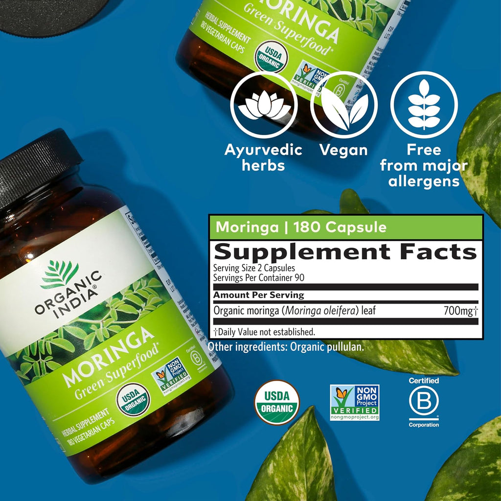 organic india moringa for healthy living