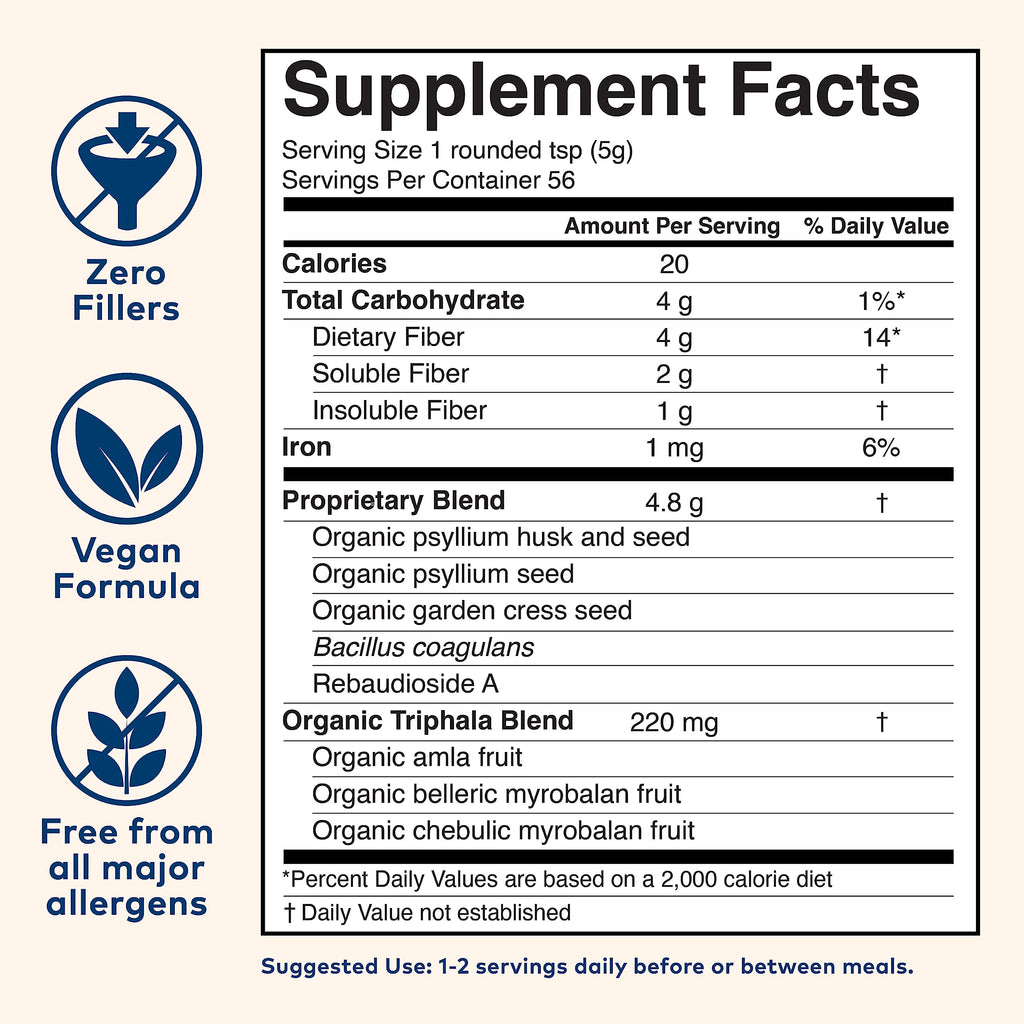 organic india psyllium husk features
