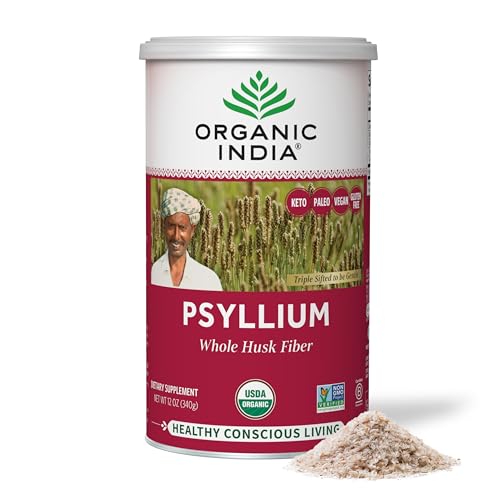Organic India psyllium powder for digestion