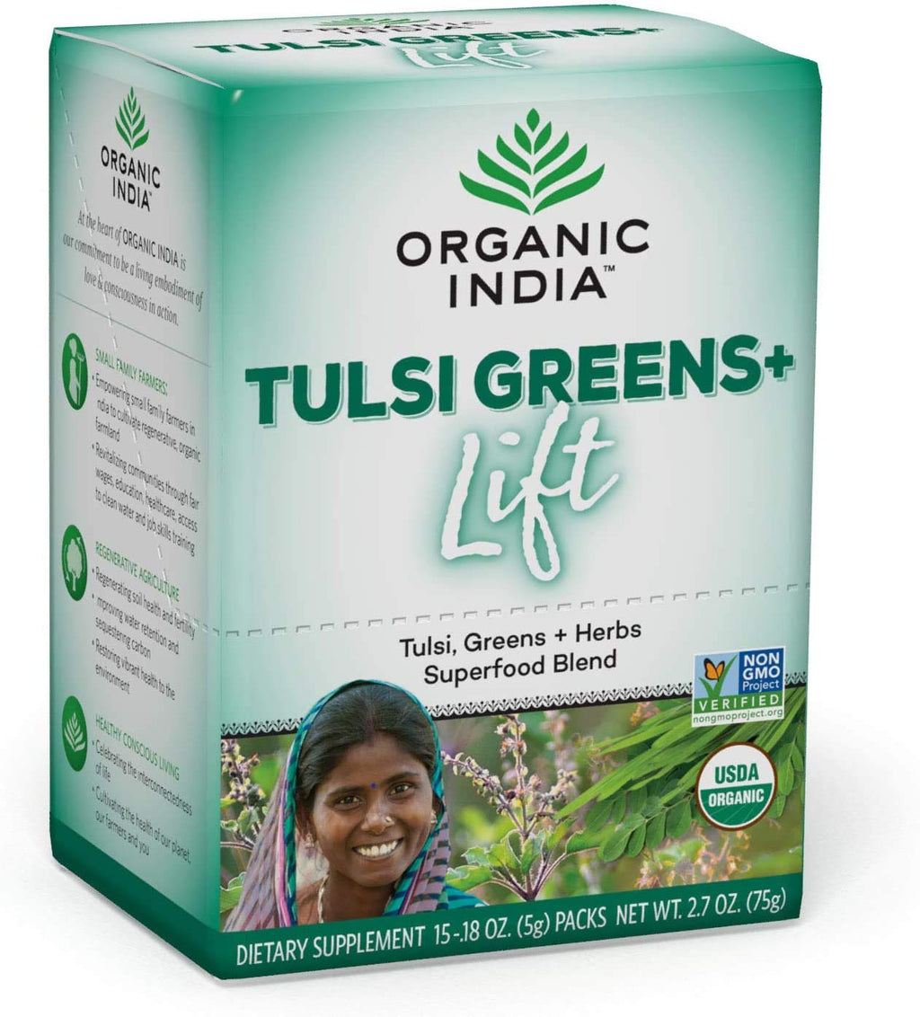 Organic India Tulsi Greens+ herbal supplements