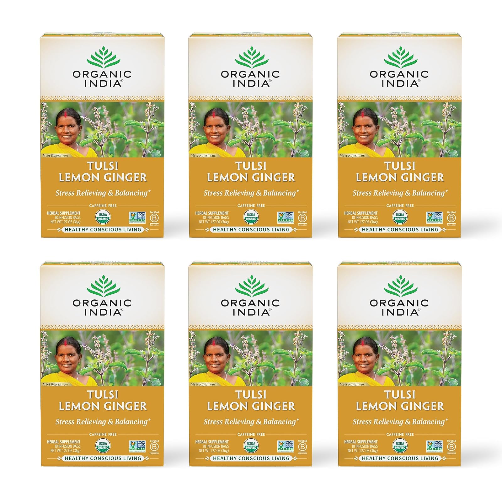 Organic India Tulsi herbal tea bags