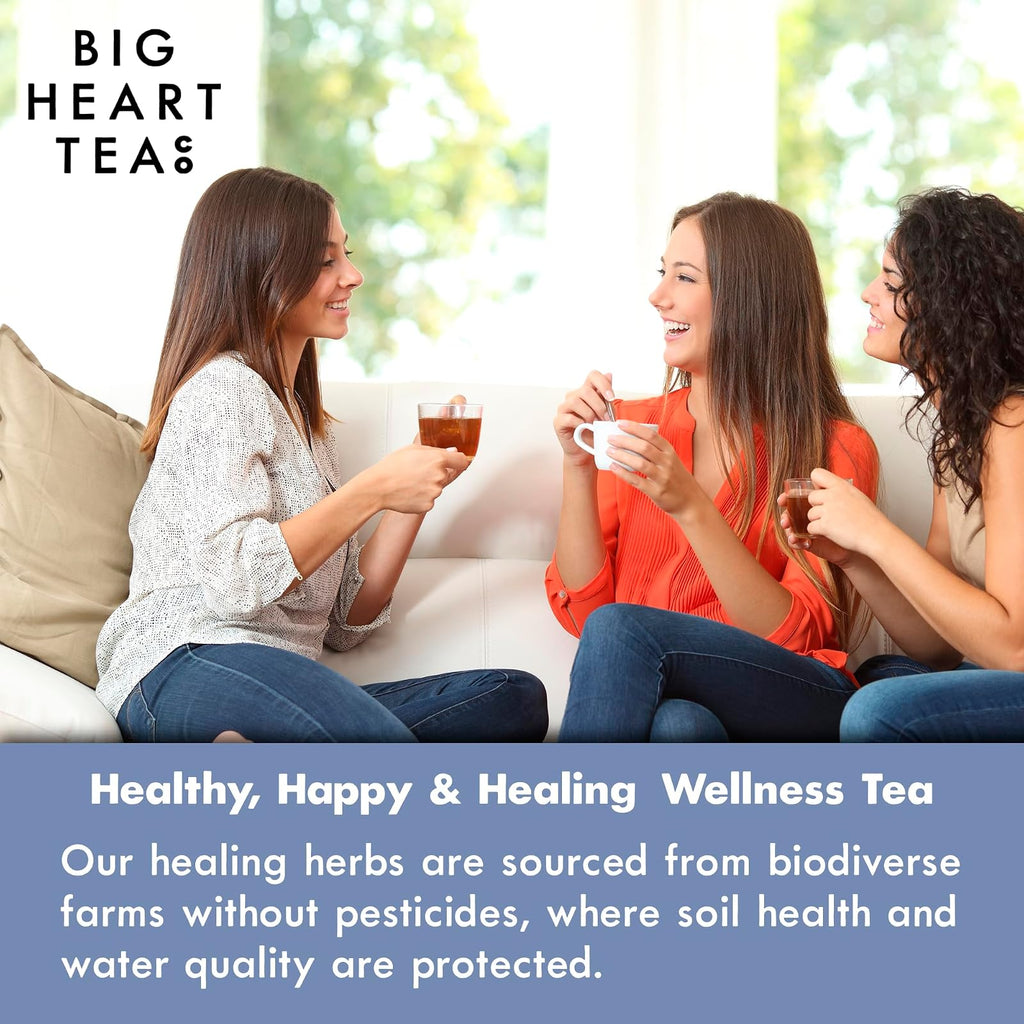 organic ingredients in minty tea