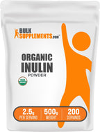 Organic inulin powder for digestive health