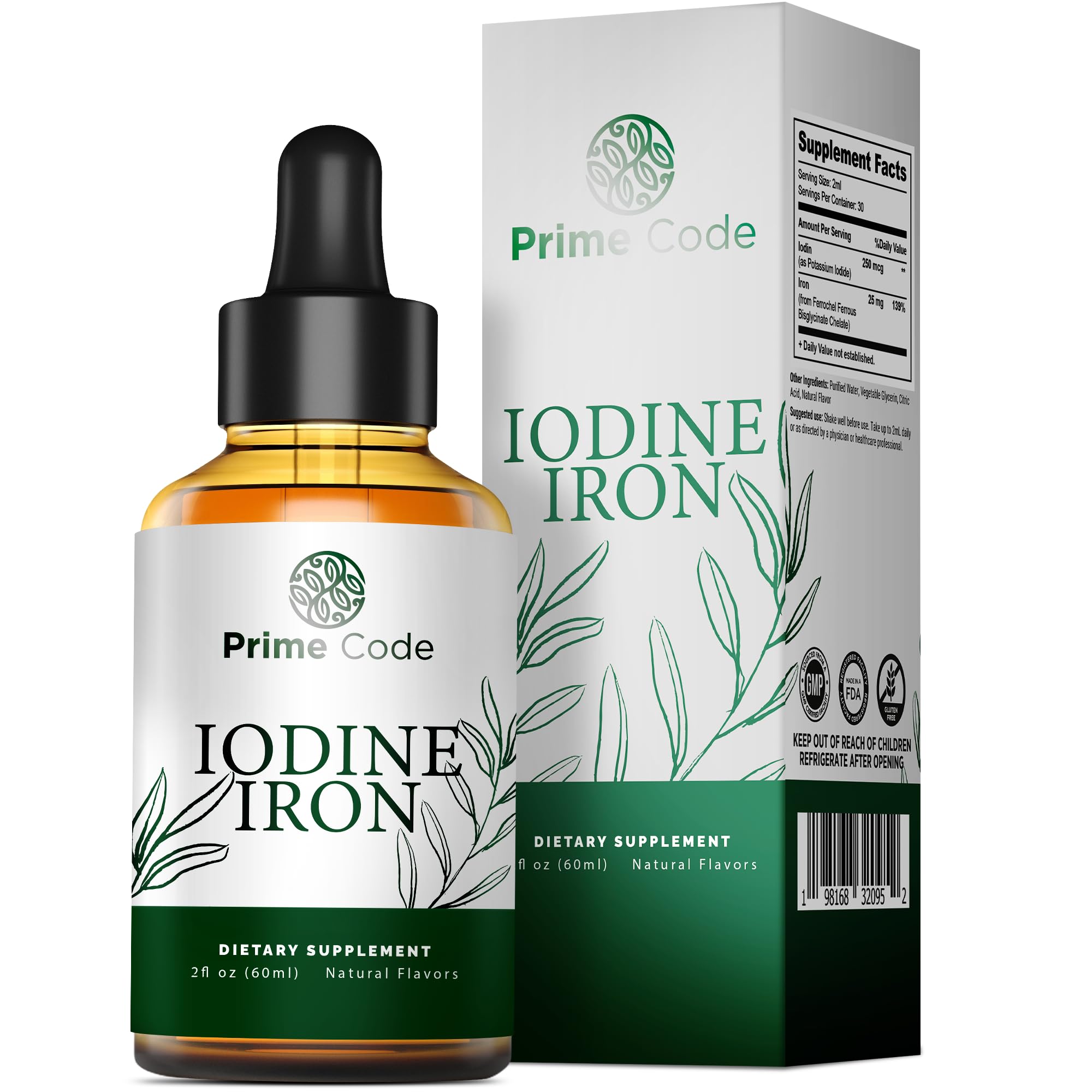 organic iodine liquid supplement drops
