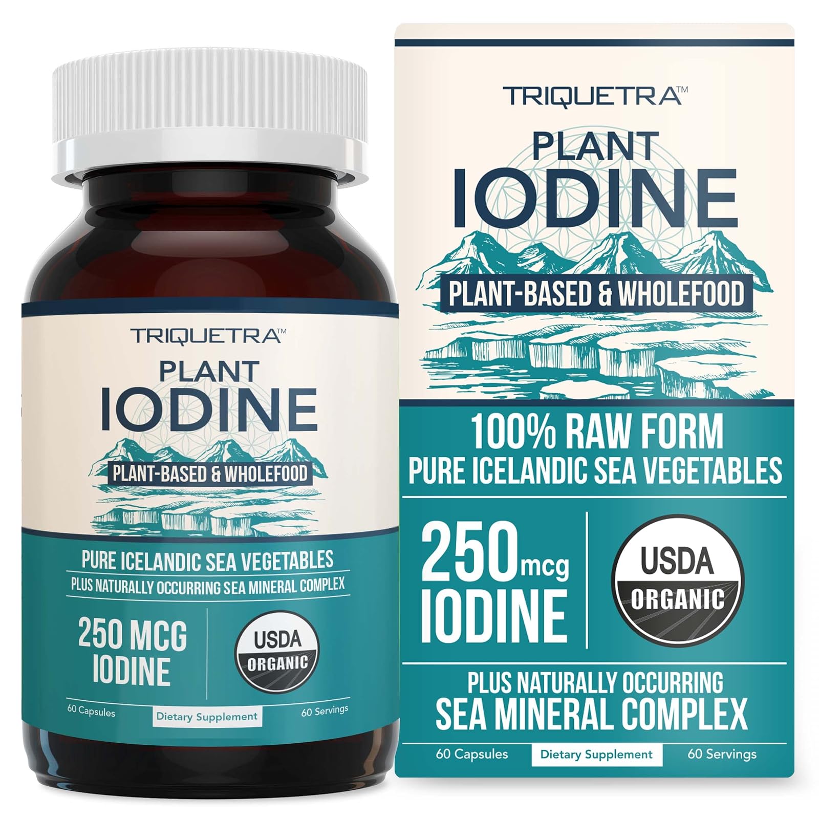 Organic iodine supplement for wellness