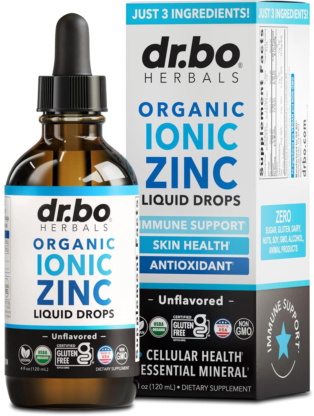 organic ionic zinc liquid drops