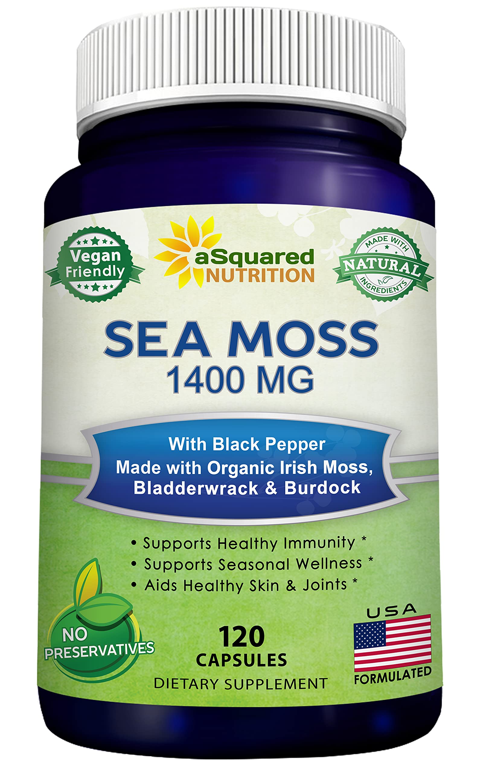 organic Irish sea moss capsules