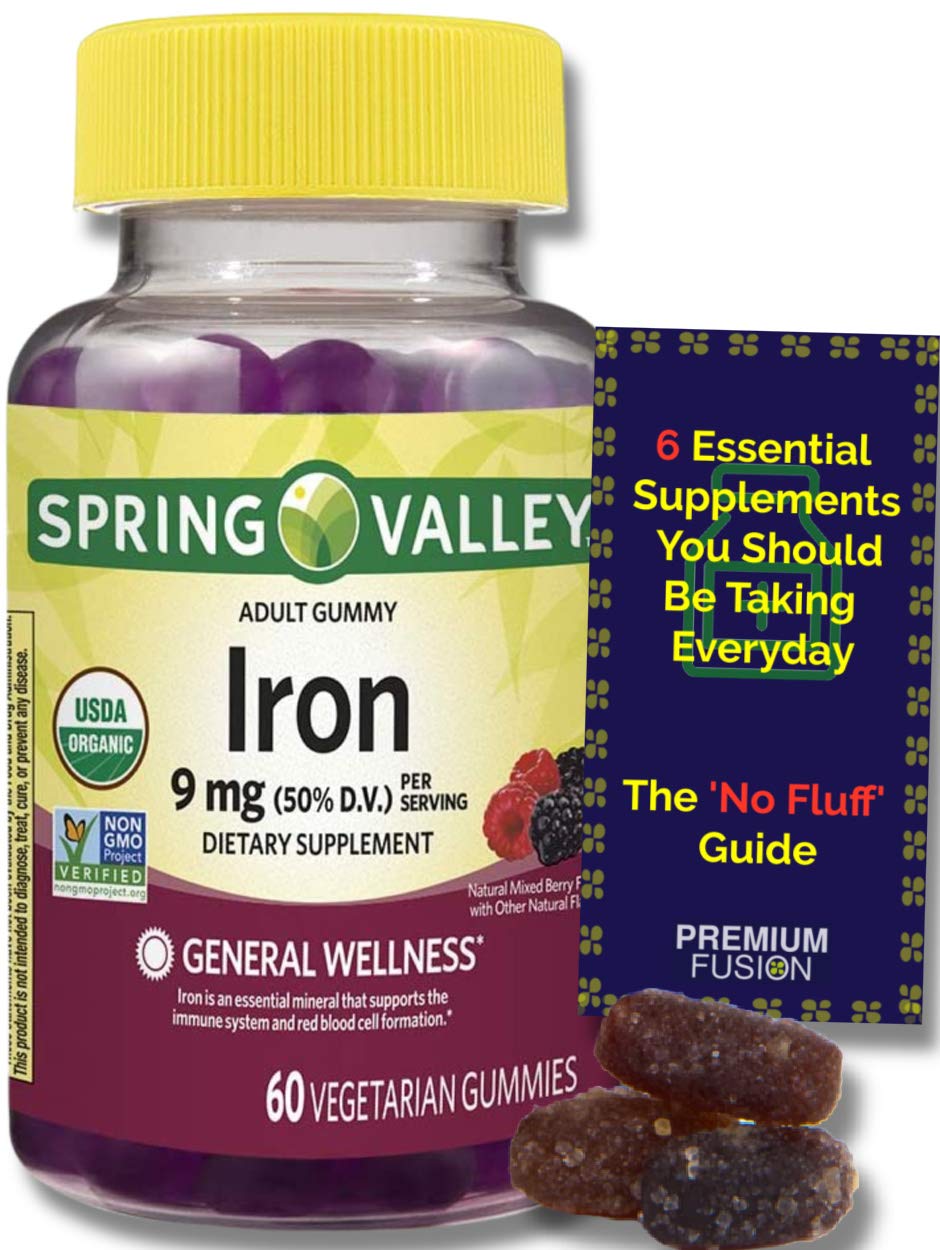 organic iron gummies for adults