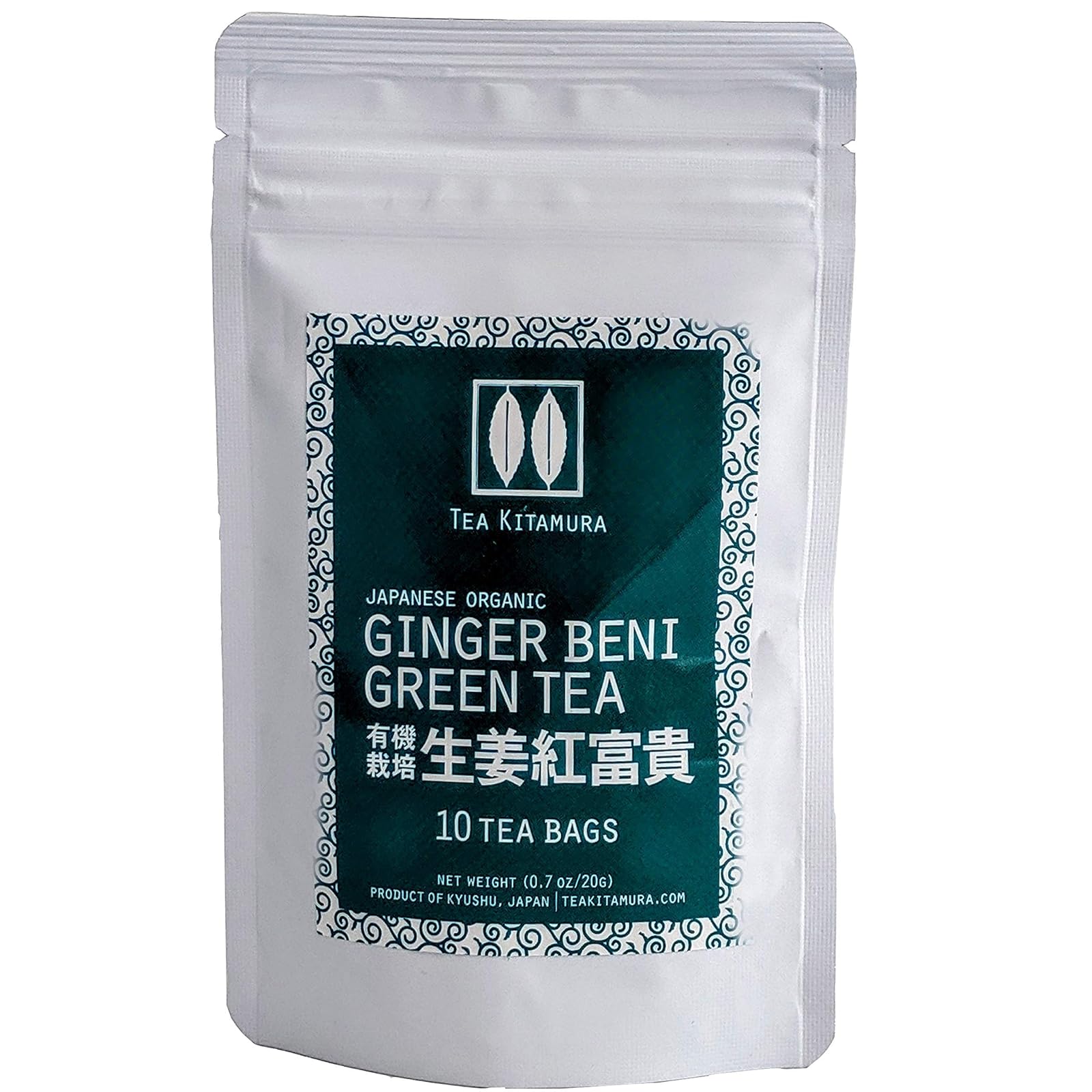 organic Japanese ginger tea bags