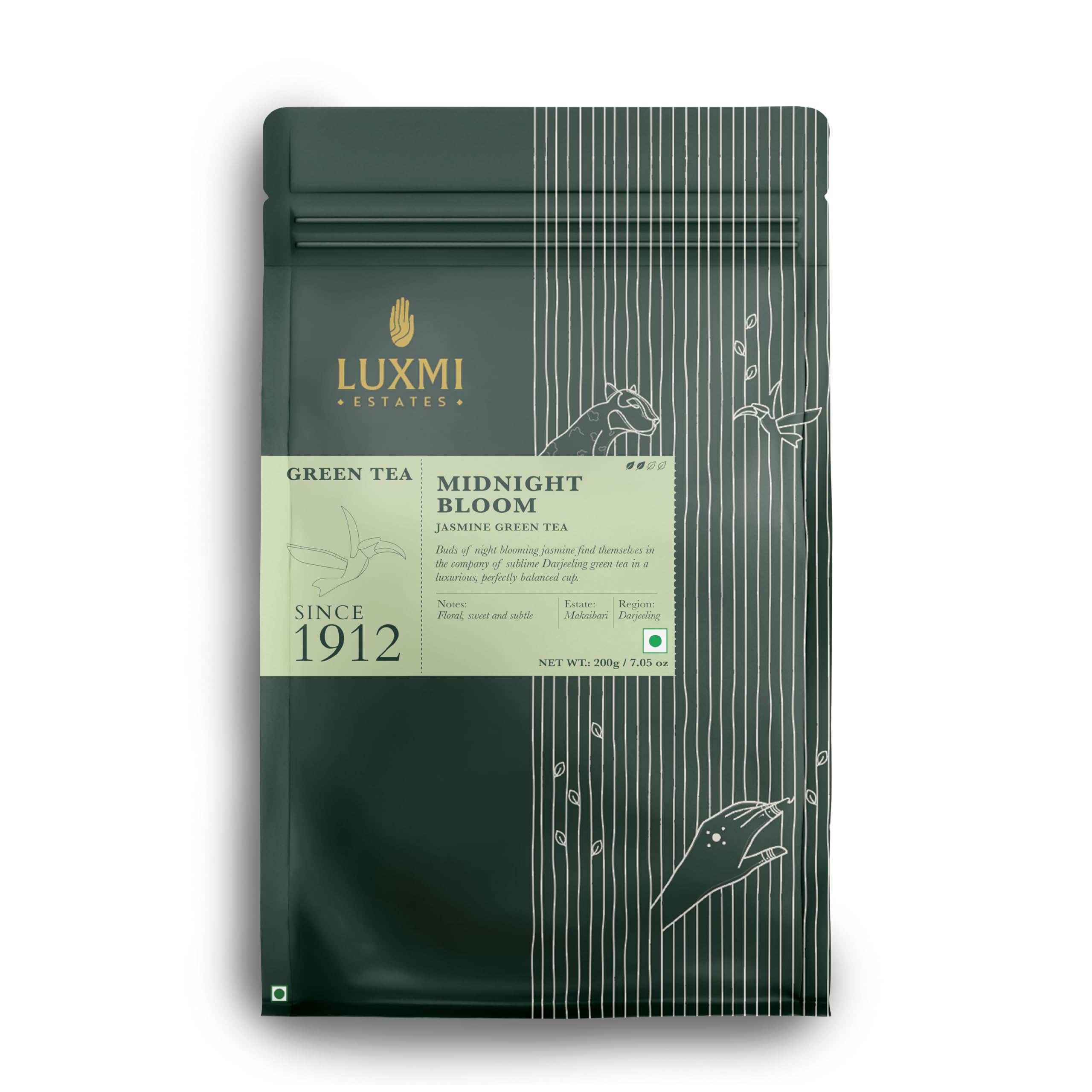 organic jasmine green tea 200g