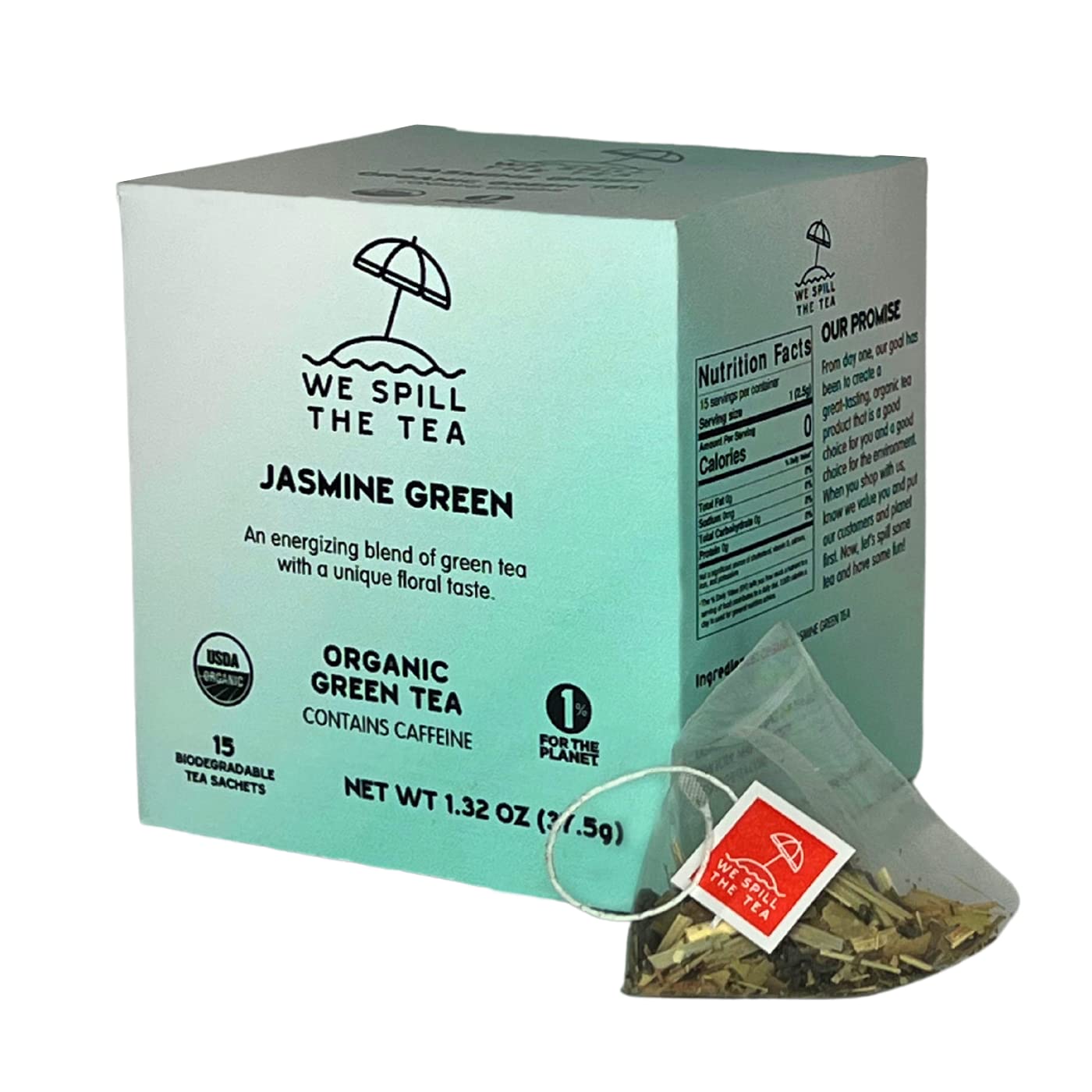 organic jasmine green tea bags