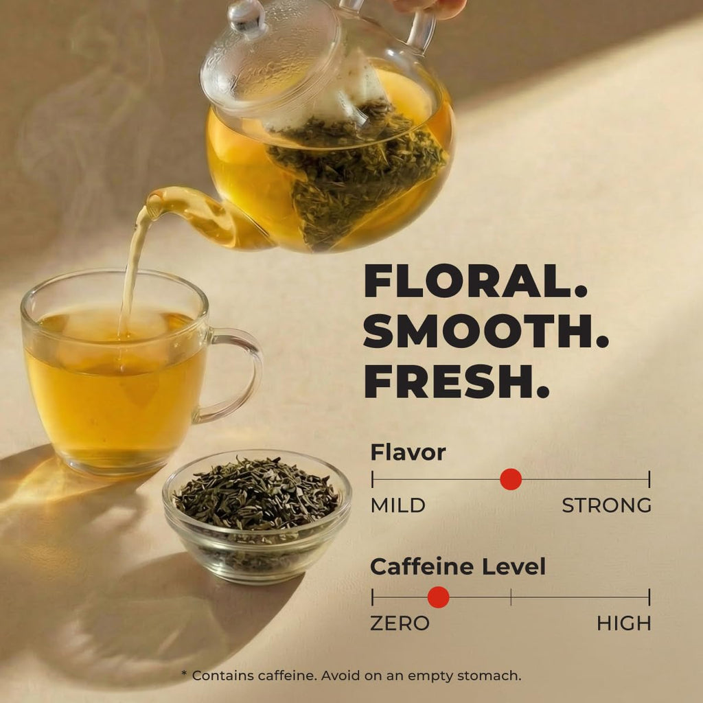 Organic jasmine green tea for wellness