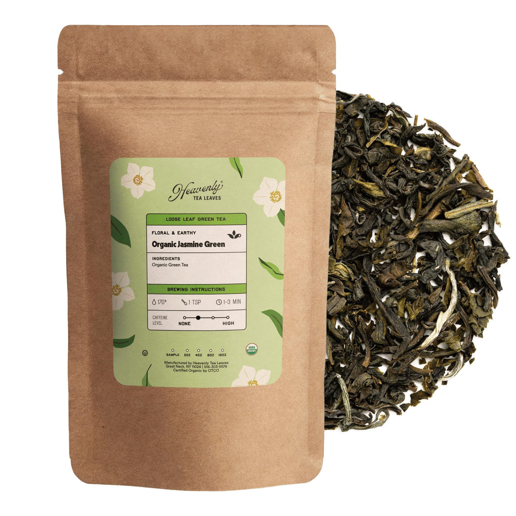 organic jasmine green tea loose leaf