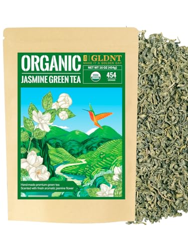 organic jasmine green tea loose leaf