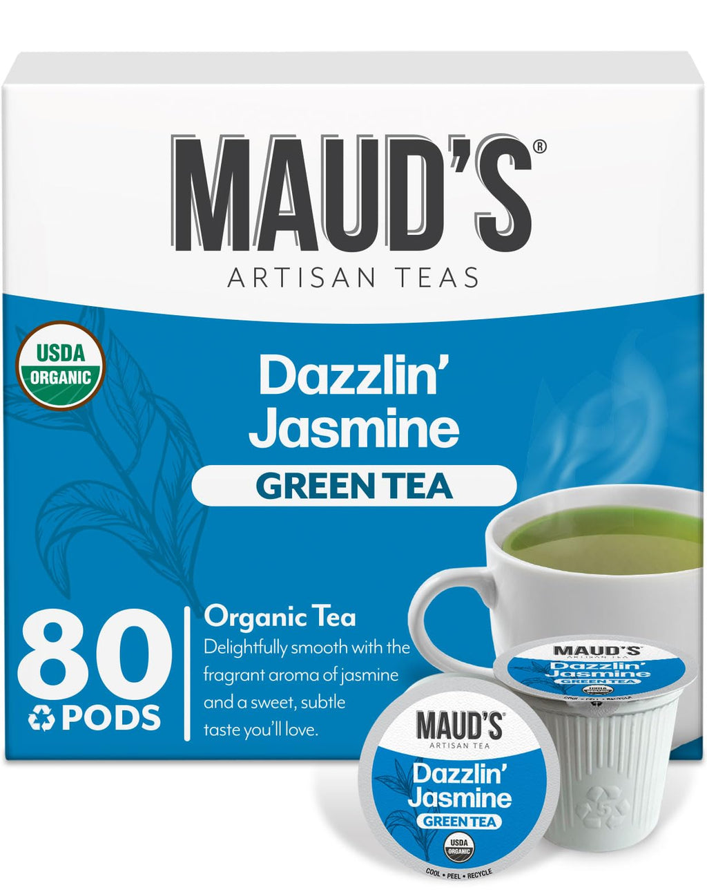 organic jasmine green tea pods