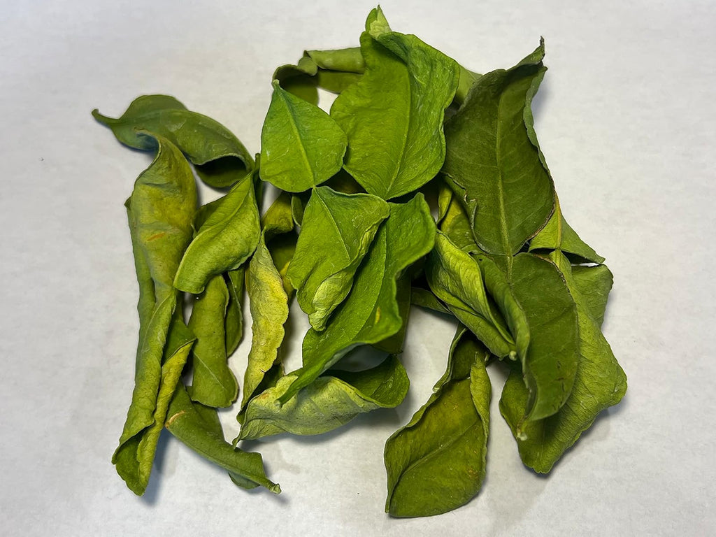 Organic kaffir lime leaves for authentic Thai dishes