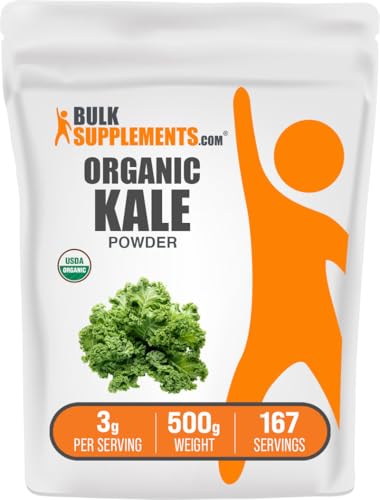 organic kale powder fruit juice