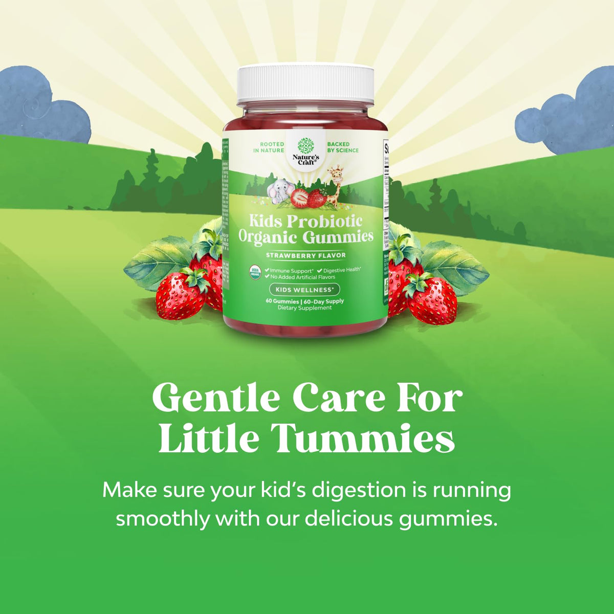organic kids gummies for healthy gut
