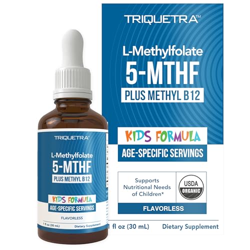 Organic kids methylfolate liquid supplement