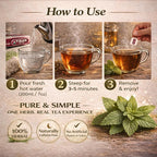 Organic lemon balm herbal infusion