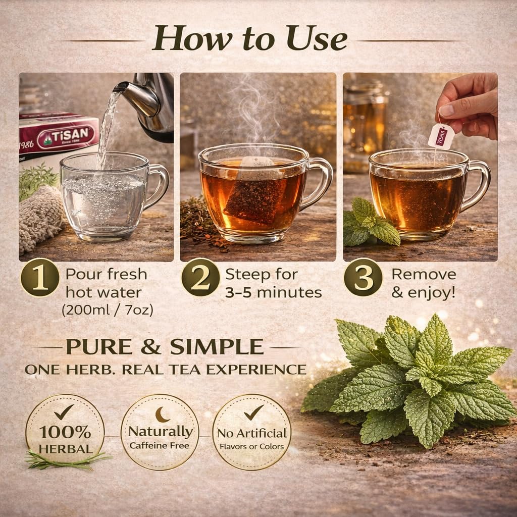 Organic lemon balm herbal infusion